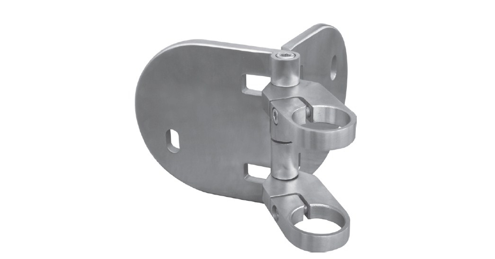 Platine de fixation laterale, inox (AISI 304) - Ferronnerie en ligne