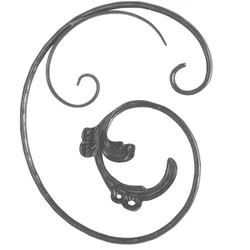 Une vaste gamme de volutes en fer forgé