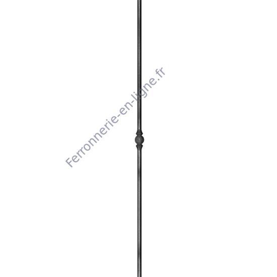 Barreau en fer forgé, profil rond lisse, différentes dimensions et ...