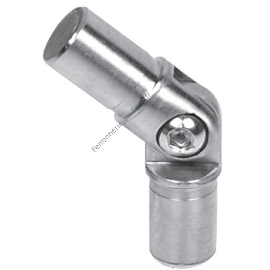 Raccord de barres orientable, inox (AISI 304) - Ferronnerie en ligne